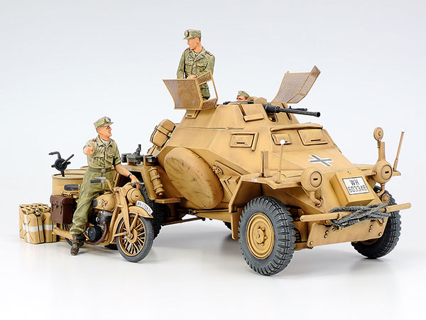 タミヤ 1/35 ミリタリーミニチュアシリーズ ドイツ4輪装甲偵察車 Sd.Kfz.222 “北アフリカ戦線” | タミヤ